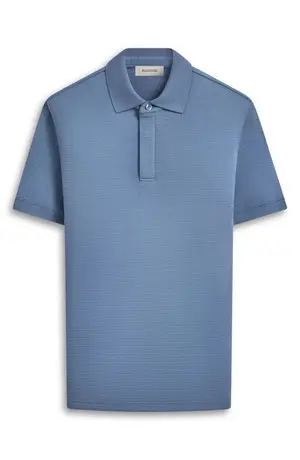Bugatchi Textured Polo - Cobalt