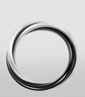 Cartier Gold And Ceramic Trinity Ring
