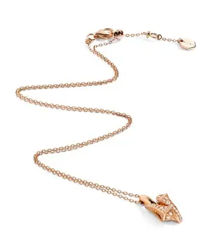 MARLI NEW YORK Cleo Huggie Pendant Necklace - Rose Gold