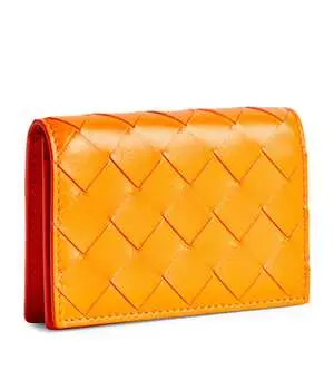 Bottega Veneta Leather Intrecciato Card Holder