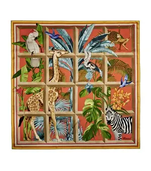 Chopard Silk Animal World Scarf - Orange