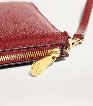 Harrods Medium Pebbled Leather Pouch