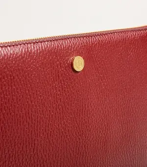 Harrods Medium Pebbled Leather Pouch