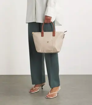 Harrods Grab Nylon Tote Bag - Neutral