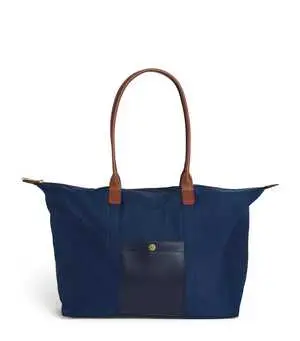 Harrods Nylon Tote Bag - Navy
