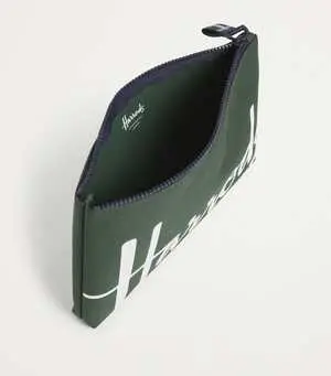 Harrods Logo Pouch - Green