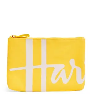 Harrods Logo Pouch - Yellow