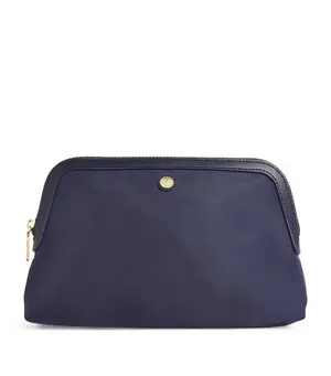 Harrods Large Nylon Makeup Bag - Navy