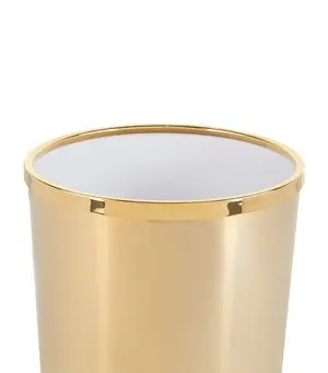 ZODIAC Cylinder Bathroom Bin - Gold