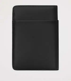 Saint Laurent Leather Logo Passport Holder