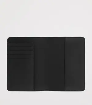 Saint Laurent Leather Logo Passport Holder