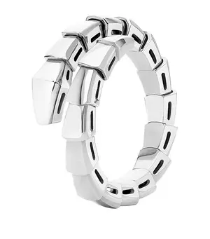 BVLGARI Serpenti Viper Ring - White