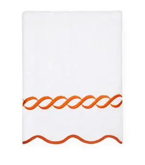 PRATESI Cotton Treccia Hand Towel - Orange