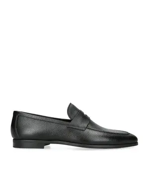Magnanni Textured Loafers For Men