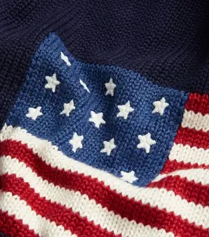 Polo Ralph Lauren American Flag Embroidered Sweater