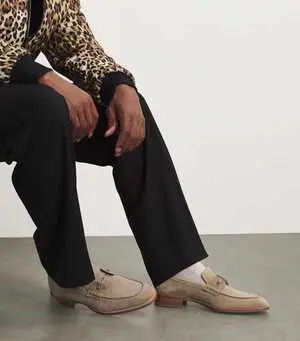CHRISTIAN LOUBOUTIN Chambelimoc Suede Loafers