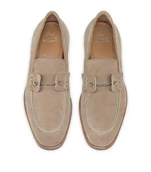 CHRISTIAN LOUBOUTIN Chambelimoc Suede Loafers