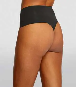 Spanx Supersmooth Undie-tectable Thong Light Control - Black
