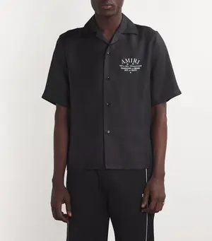 Amiri Silk Arts District Shirt - Black