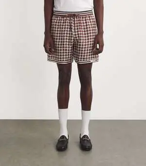 Amiri Silk Logo Shorts