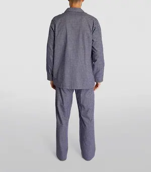 Derek Rose Brushed Cotton Check Pyjama Set