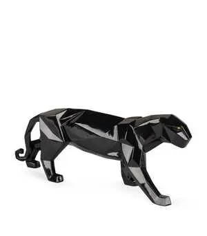 LLADRO Porcelain Panther Figurine Black