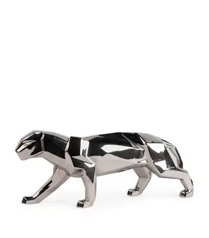 LLADRO Porcelain Panther Figurine - Silver