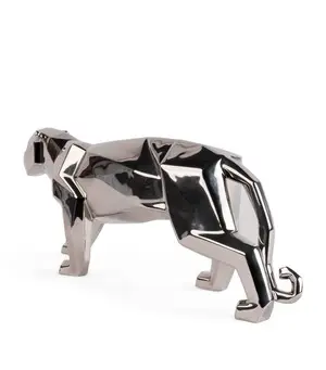 LLADRO Porcelain Panther Figurine - Silver