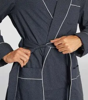 Derek Rose Polka-dot Dressing Gown