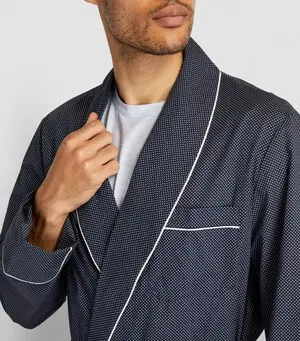 Derek Rose Polka-dot Dressing Gown