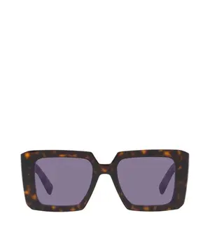 Prada Tortoiseshell Square Sunglasses - Brown