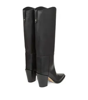 JIMMY CHOO Cece 80 Leather Knee-high Boots