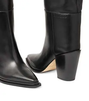 JIMMY CHOO Cece 80 Leather Knee-high Boots