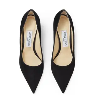 JIMMY CHOO Love 85 Suede Pumps - Black