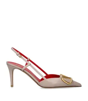 Valentino Garavani Vlogo Slingback Pumps - Nude
