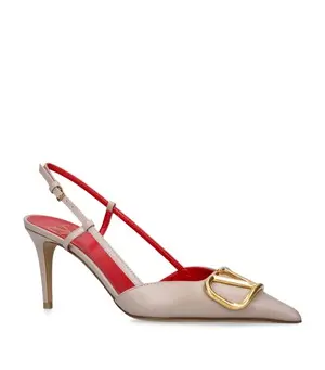 Valentino Garavani Vlogo Slingback Pumps - Nude