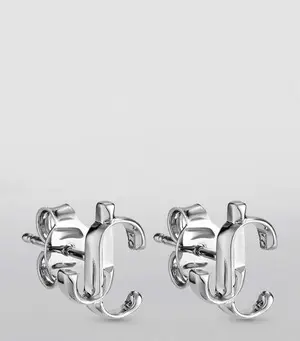 JIMMY CHOO Monogram Stud Earrings