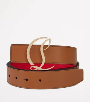 CHRISTIAN LOUBOUTIN Cl Logo Leather Belt