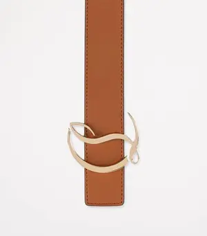 CHRISTIAN LOUBOUTIN Cl Logo Leather Belt