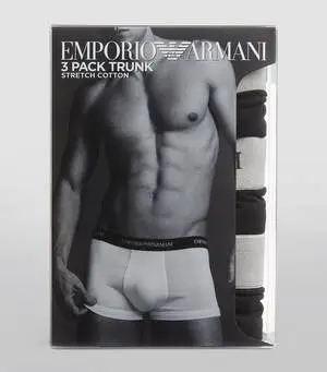 Emporio Armani Stretch-cotton Trunks