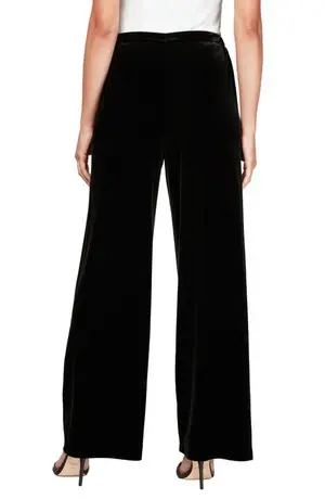 Alex Evenings Slim Fit Velvet Pants