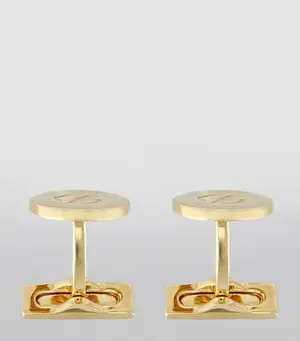 S.t. Dupont Iconic Monogram Cufflinks - Gold