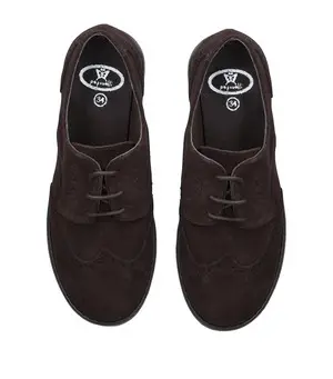 PAPOUELLI Suede Arthur Brogues