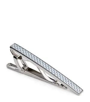 Tateossian D-shape Tie Clip - Silver
