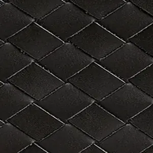 Bottega Veneta Leather Intrecciato Half-zip Pouch
