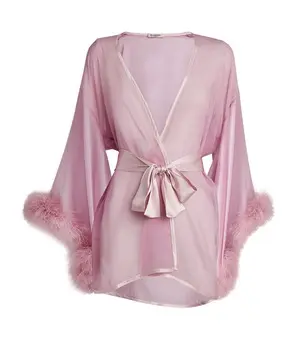 Gilda & Pearl Feather Trimmed Sleepwear For Women