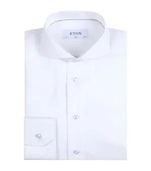 Eton Signature Twill Slim Shirt White