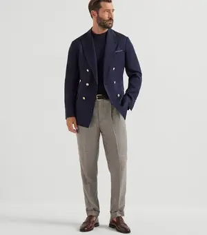 Brunello Cucinelli Leather Woven Loafers