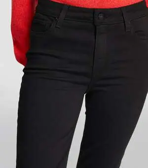 Paige Cindy High-rise Straight Jeans - Black