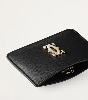 Cartier Leather C De Card Holder - Black